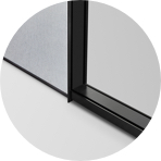 ALUR Glass and Modular Dividing Wall