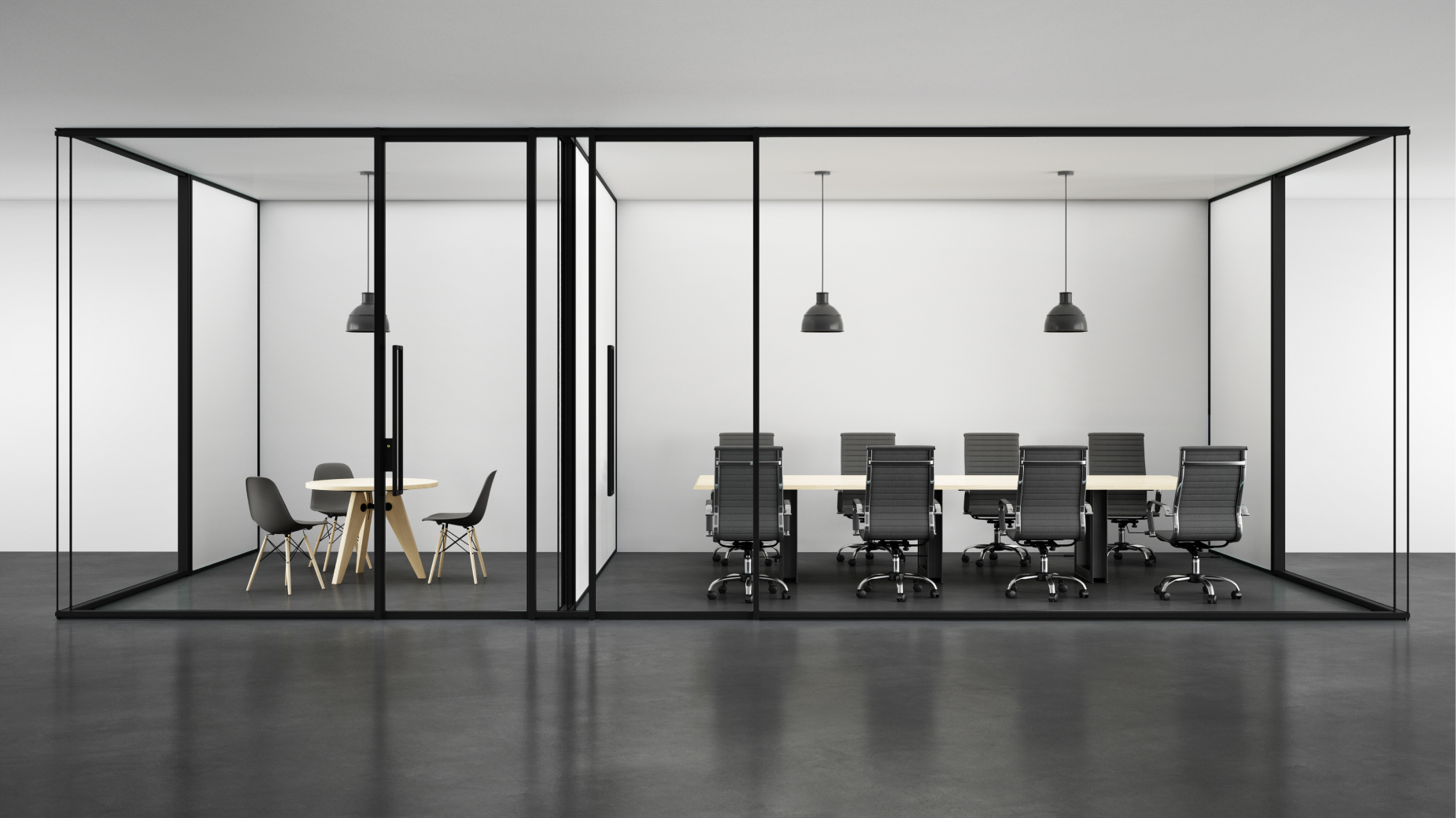 ALUR Glass and Modular Dividing Wall