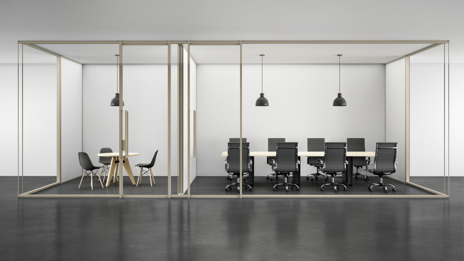 ALUR Glass and Modular Dividing Wall